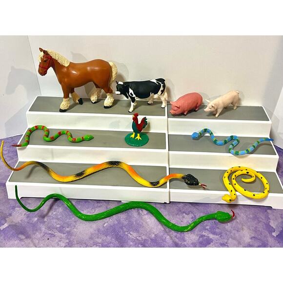 Unbranded | Toys | Farm Animals Lifelike Horse Cow Pigs Snakes Rooster ...